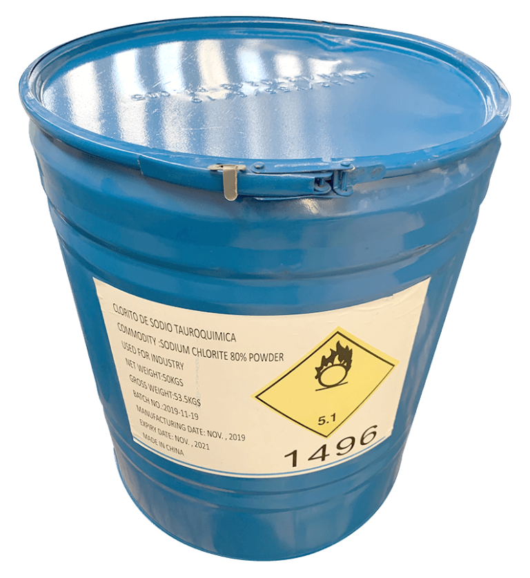 Hoá chất NaClO2 80%, Sodium Chlorite, Natri Clorit 50kg/thùng TQ